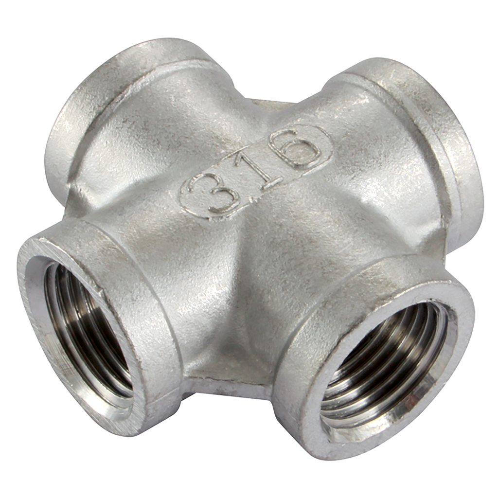 Stainless Steel Cross Fitting - UK Fluid Power