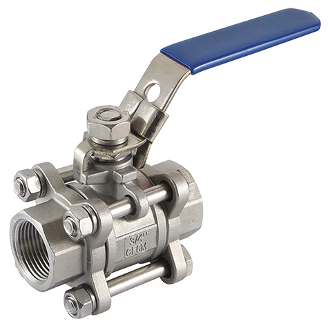 Stainless Steel Ball Valve - 3 Piece - UK Fluid Power