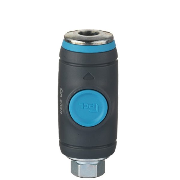 Standard Push Button Safety Coupling, Female Thread Rp 1/4 - UK Fluid Power